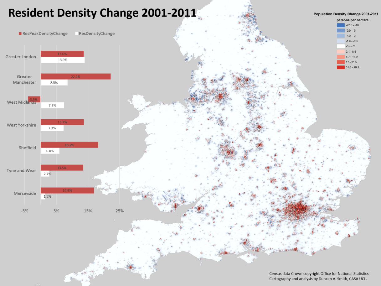 Mapping the Densification of Cities in England & Wales using the 2011 ...