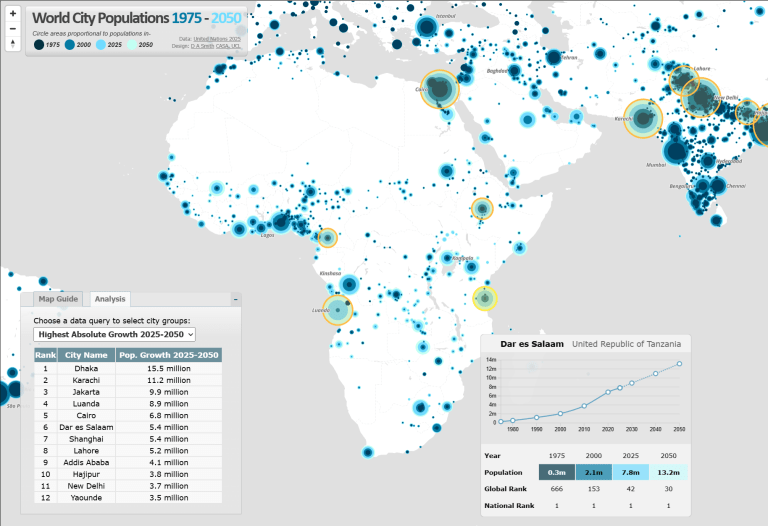 World City Population Map Update with the New World Urbanization ...