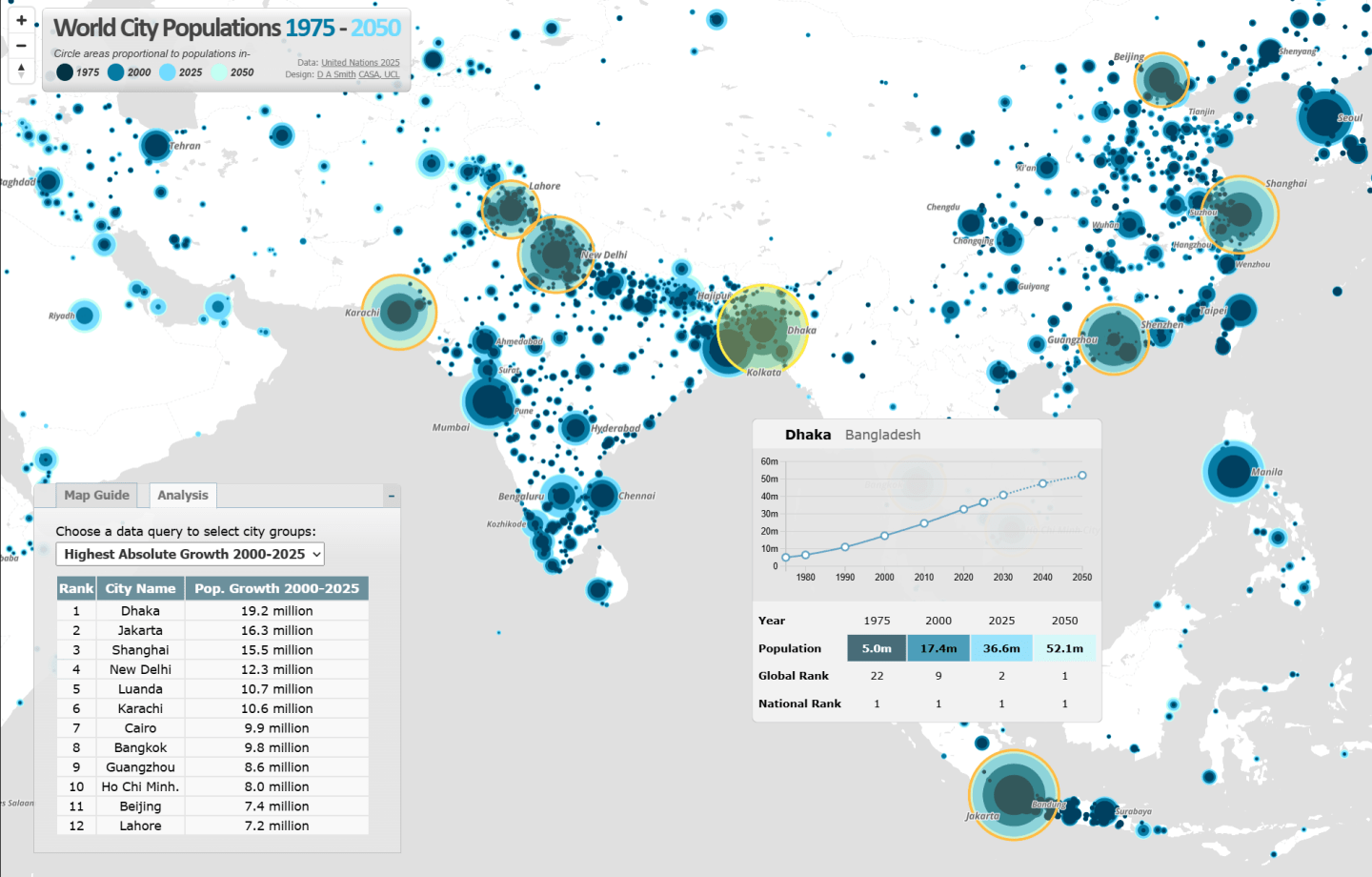 World City Population Map Update with the New World Urbanization ...