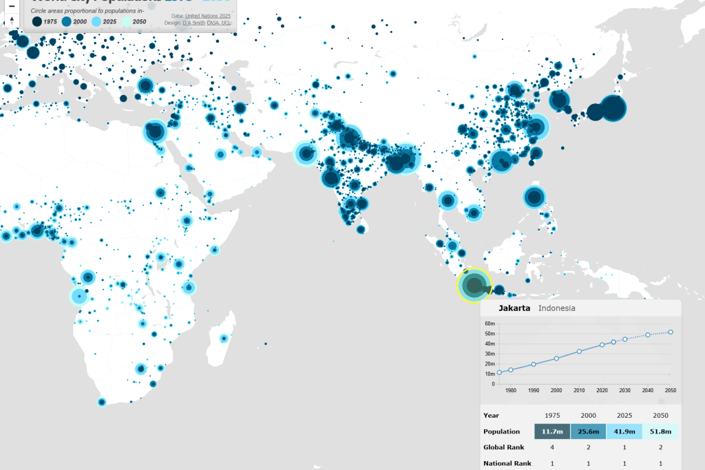 World City Population Map Update with the New World Urbanization ...