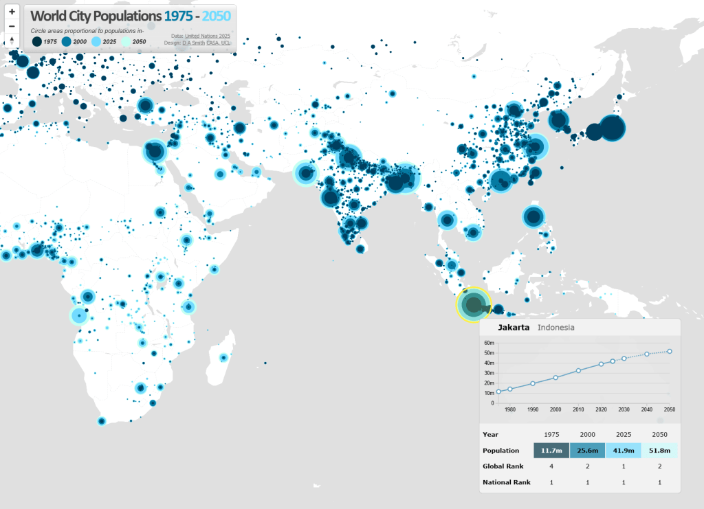 World City Population Map Update with the New World Urbanization ...